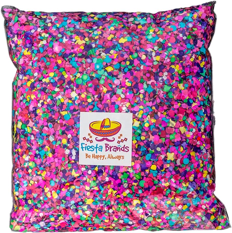 Amazon.com: Jumbo Mylar Rainbow Foil Confetti - Glittering Metallic ...