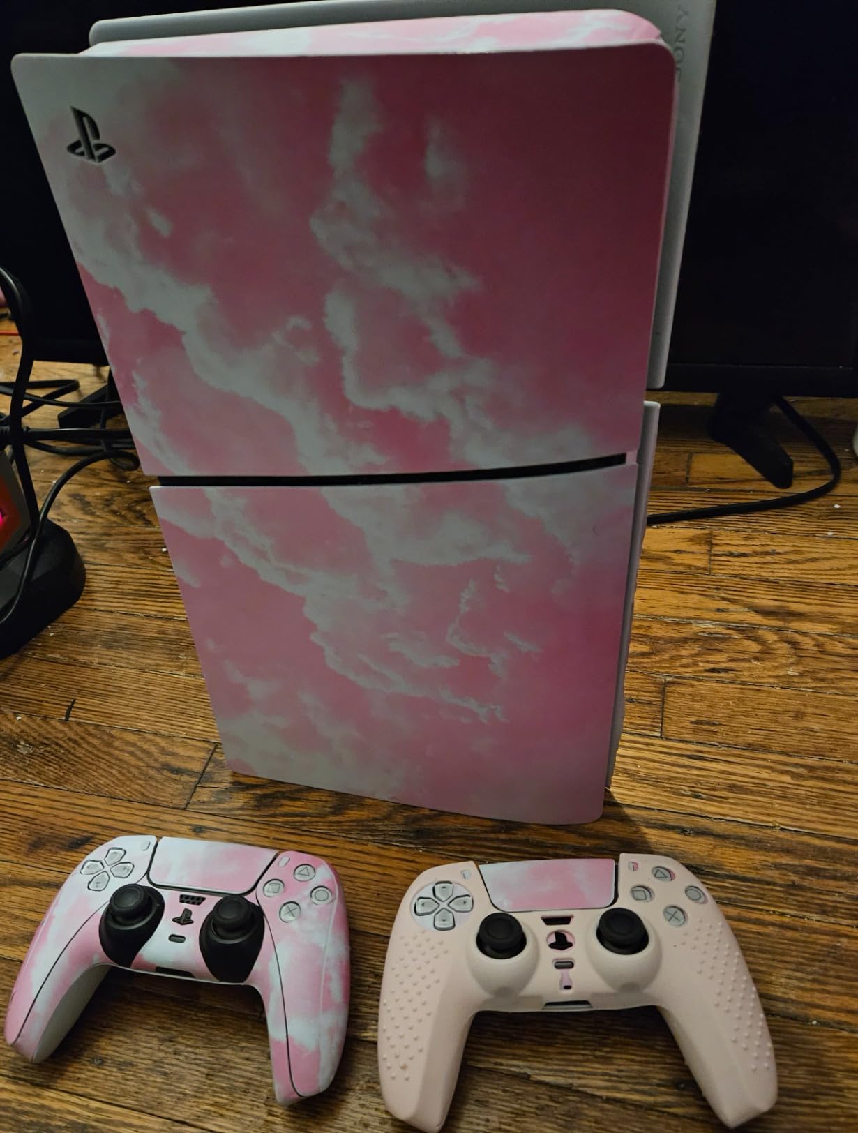 Amazon.com: Skin Sticker for PS5 Slim Disc, Protective Skin Wrap Game ...