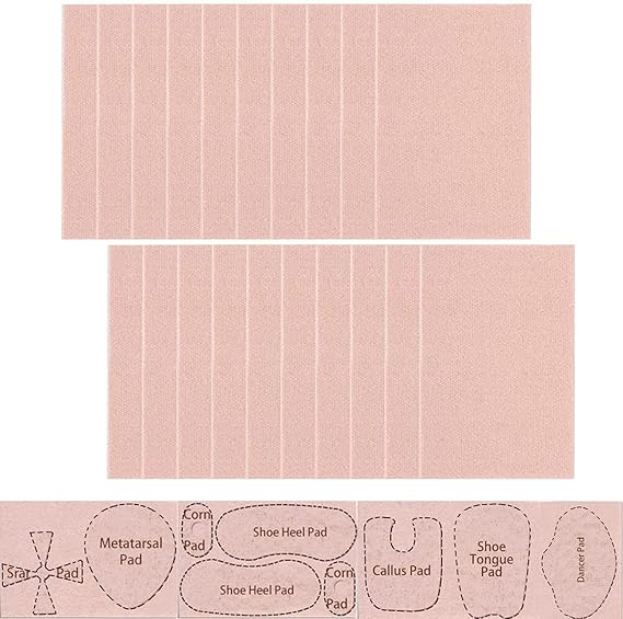 Amazon.com: 20 Sheets Moleskin Tape, Blister Prevention Padding for ...