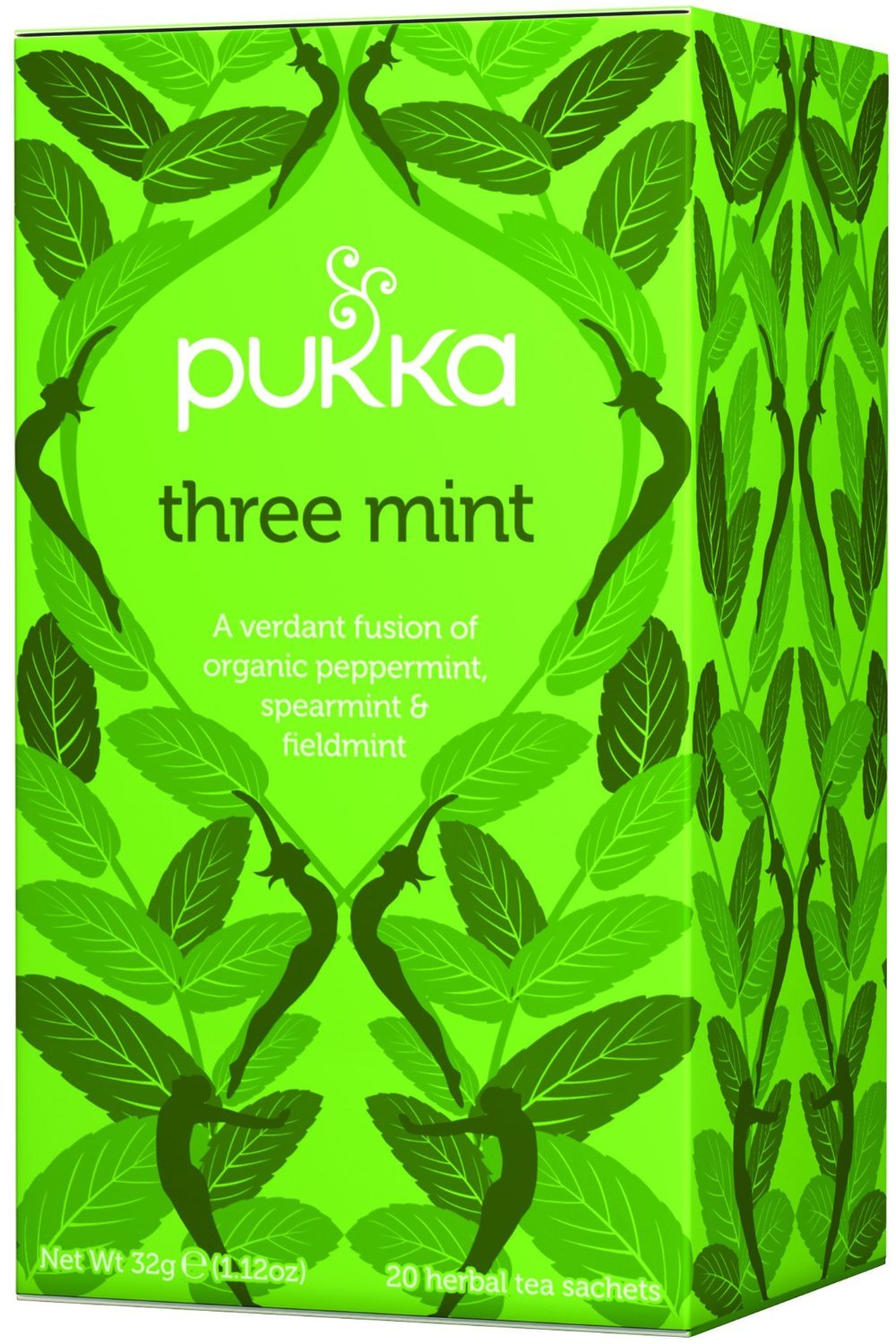 Pukka Herbal Organic Three Mint Herbal Tea 20bags (Pack of 2) : Amazon ...