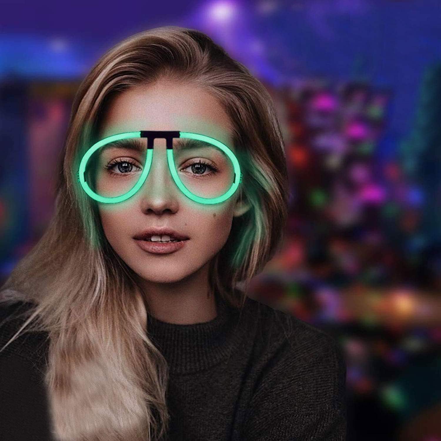 Amazon.com: Lumistick Aviator Glow Eyeglasses | Light Up Neon Glow ...