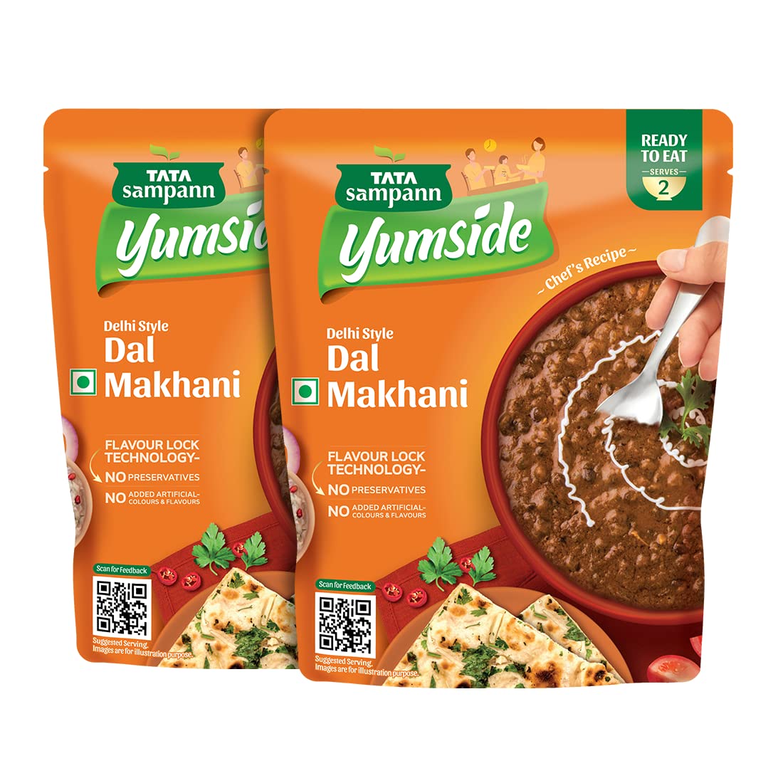 Tata Sampann Yumside Ready to Eat Dal Makhani, 285g, Instant Food ...