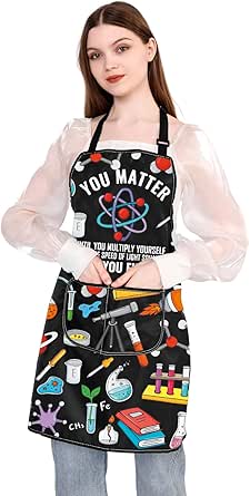 Amazon.com: BDPWSS You Matter You Energy Science Apron With Pockets ...