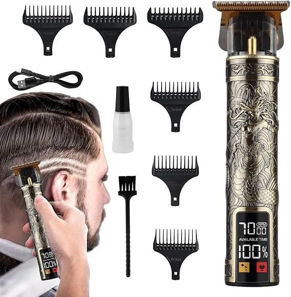 Hair Cutter for Men,Beard Trimmer Shaver Hair Cutting Kit - Cordless ...