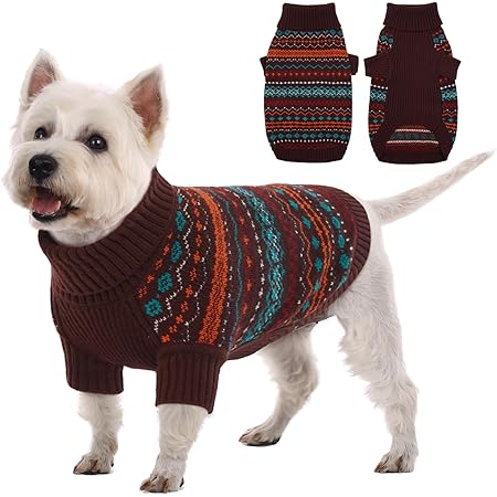 Kuoser Dog christmas Jumper Small, Bohemia Dog Jumper Medium Dogs Soft ...