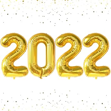 Big, Gold 2022 Balloons Numbers - 40 Inch, Graduation 2022 Balloons ...