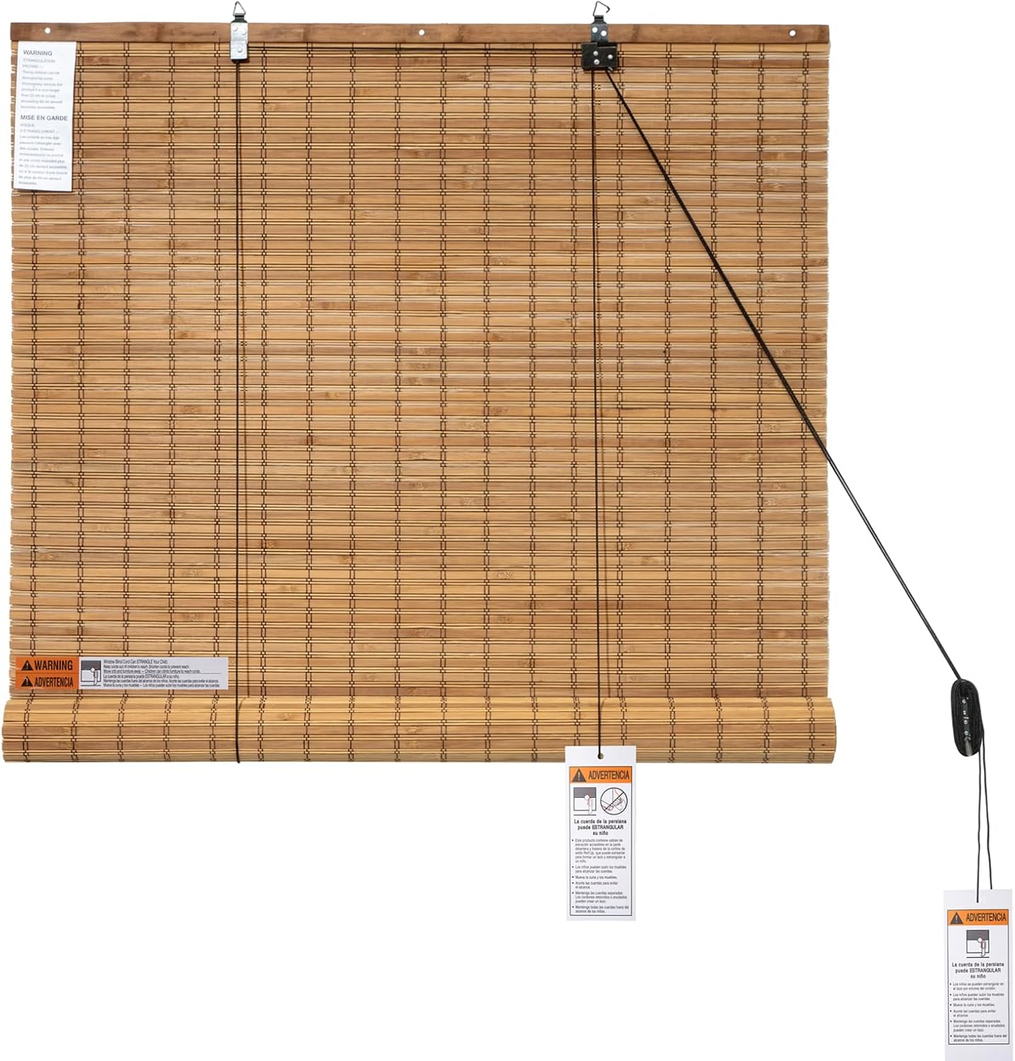 Amazon.com: Bamboo Blinds, Corded Bamboo Shades for Indoor Windows ...