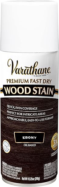 Varathane Premium Fast Dry Wood Stain Spray, 10.25 oz, Ebony - Amazon.com