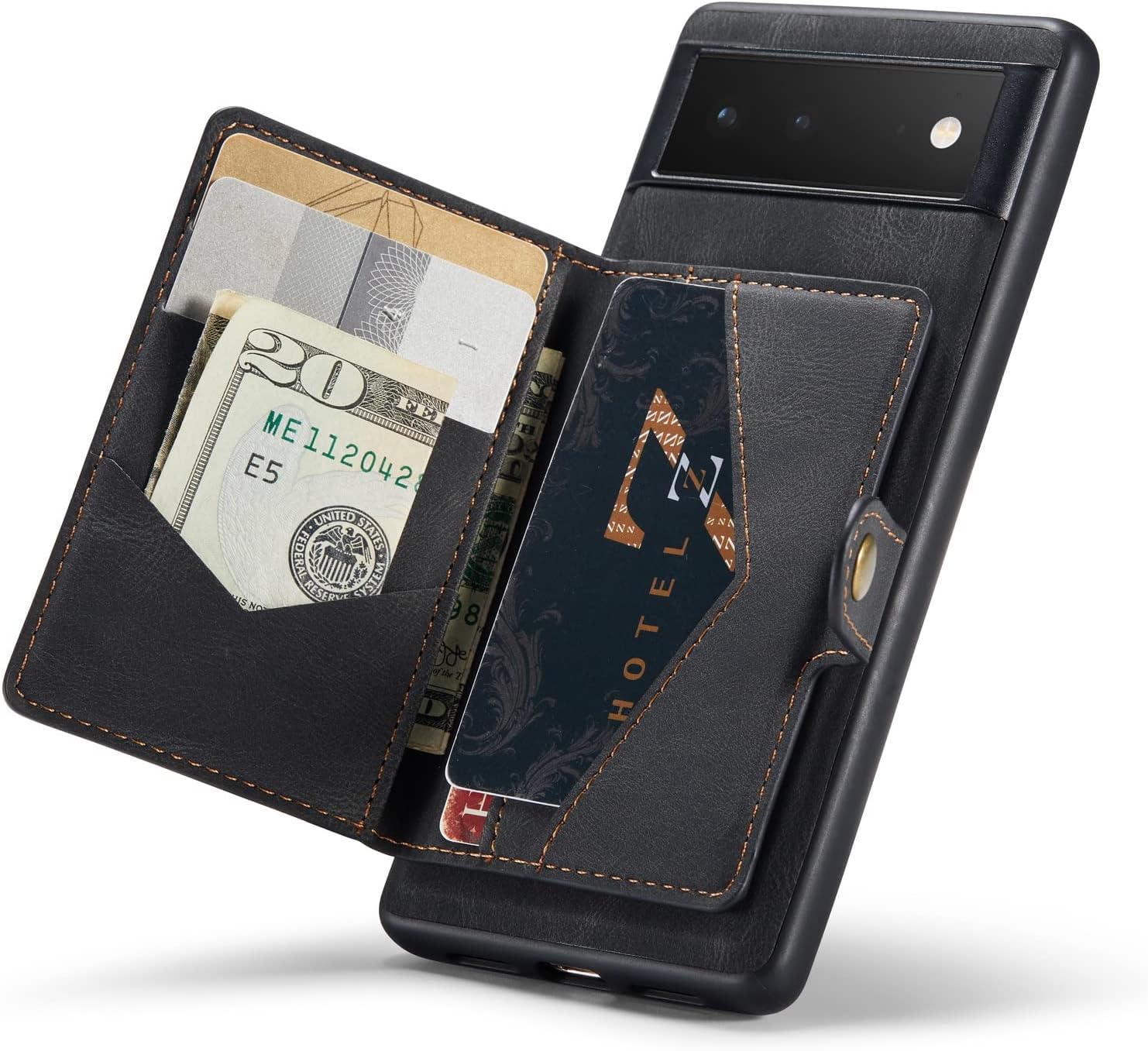 Amazon.com: iCoverCase for Google Pixel 6 Case with Card Holder, Pixel 6 Wallet Phone Case for ...