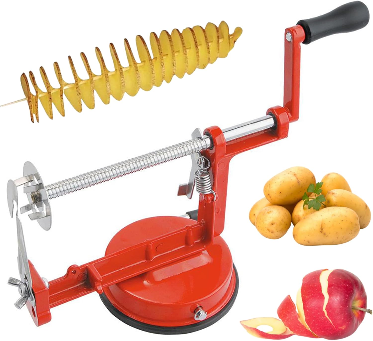 Amazon.com: ptumcial Cutter Potatoes Spiral Cutter Pope 3 In 1 PADLADO ...