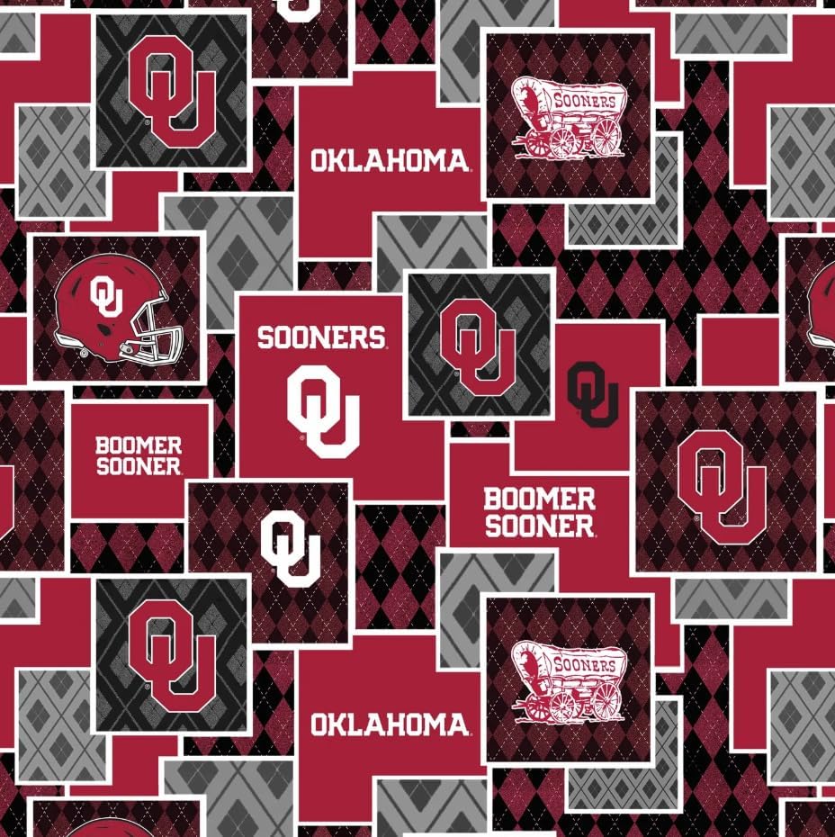Amazon.com: University of Oklahoma Sooners Fabric – Officially Licensed ...