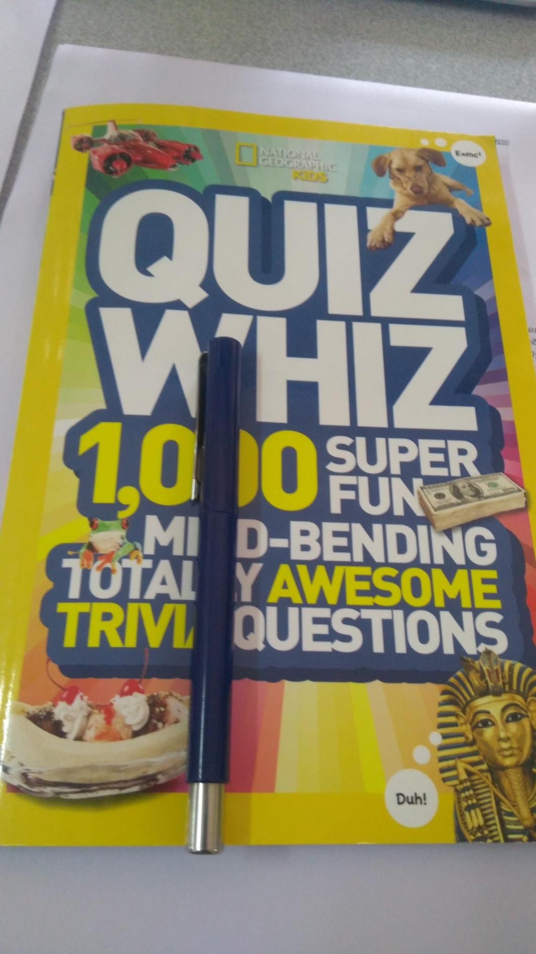 NATIONAL GEOGRAPHIC KIDS QUIZ WHIZ: 1,000 Super Fun, Mind-bending ...