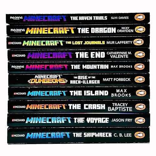 Snapklik.com : An Official Minecraft Novels 10 Books Collection Set