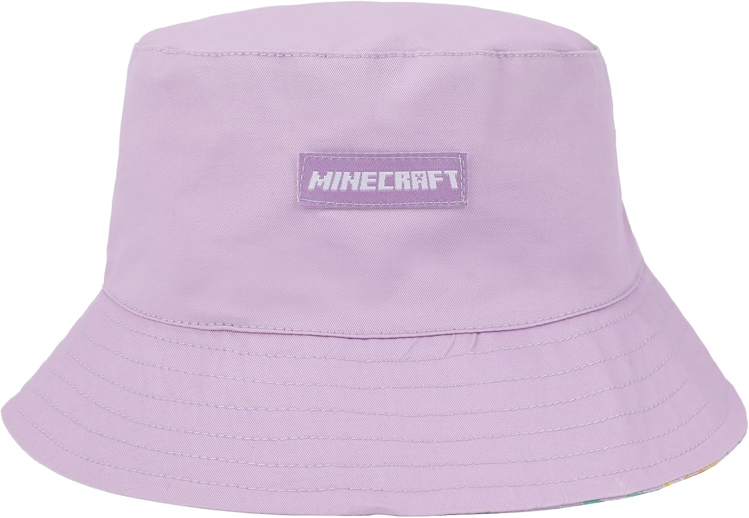 Amazon.com: Bioworld Minecraft Confetti Blocks Youth Reversible Bucket ...