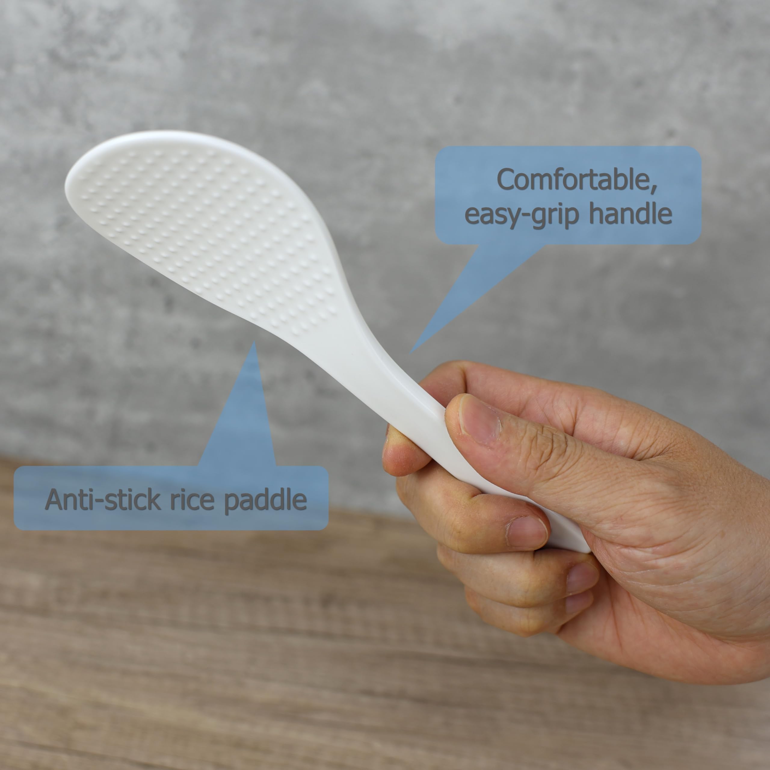 Snapklik.com : EIKS 4 Pack Ceramic Rice Paddle Non Stick Spatula For ...