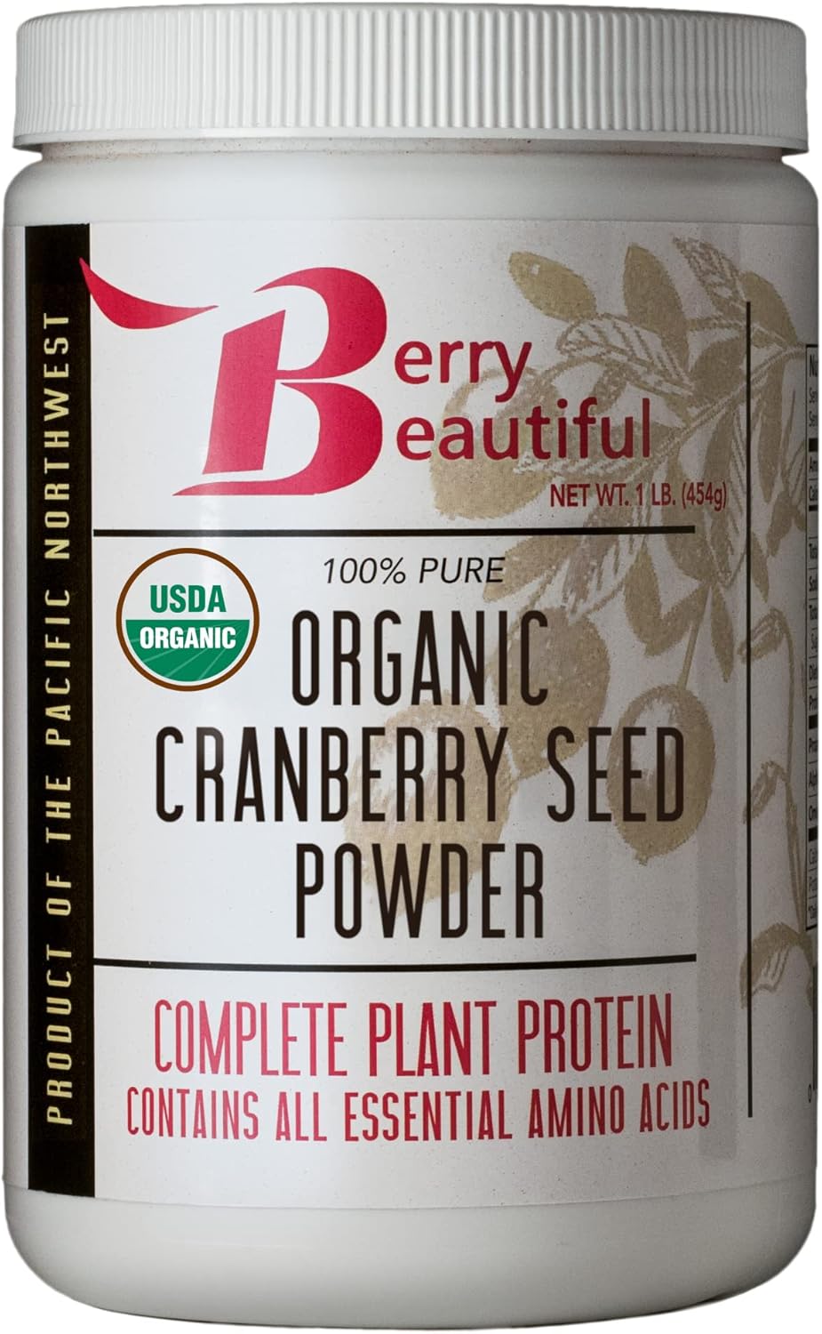 Amazon.com: Berry Beautiful Cranberry Seed Powder - Certified Organic ...