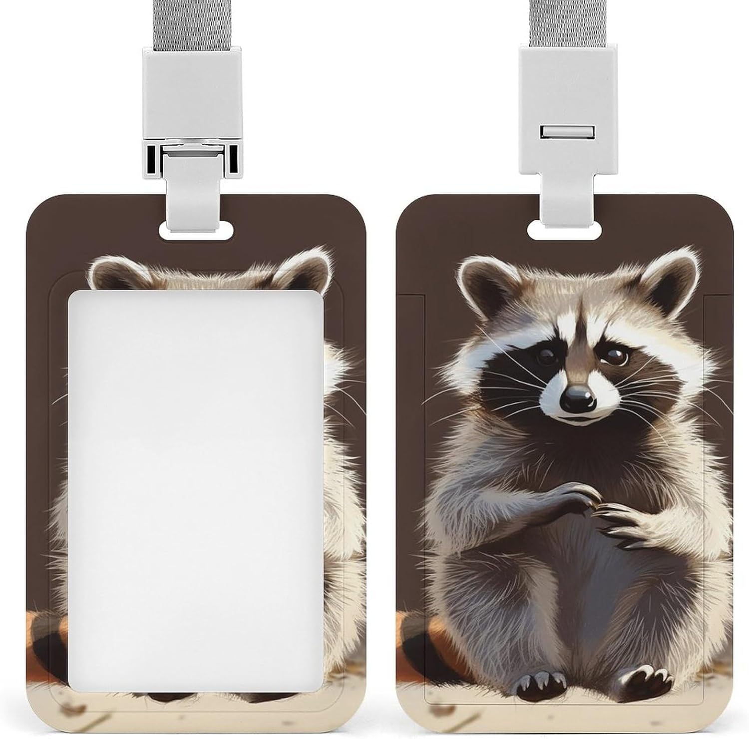 Amazon.com : ZZLLOVE ID Badge Holder with Lanyard Waterproof ID Card ...