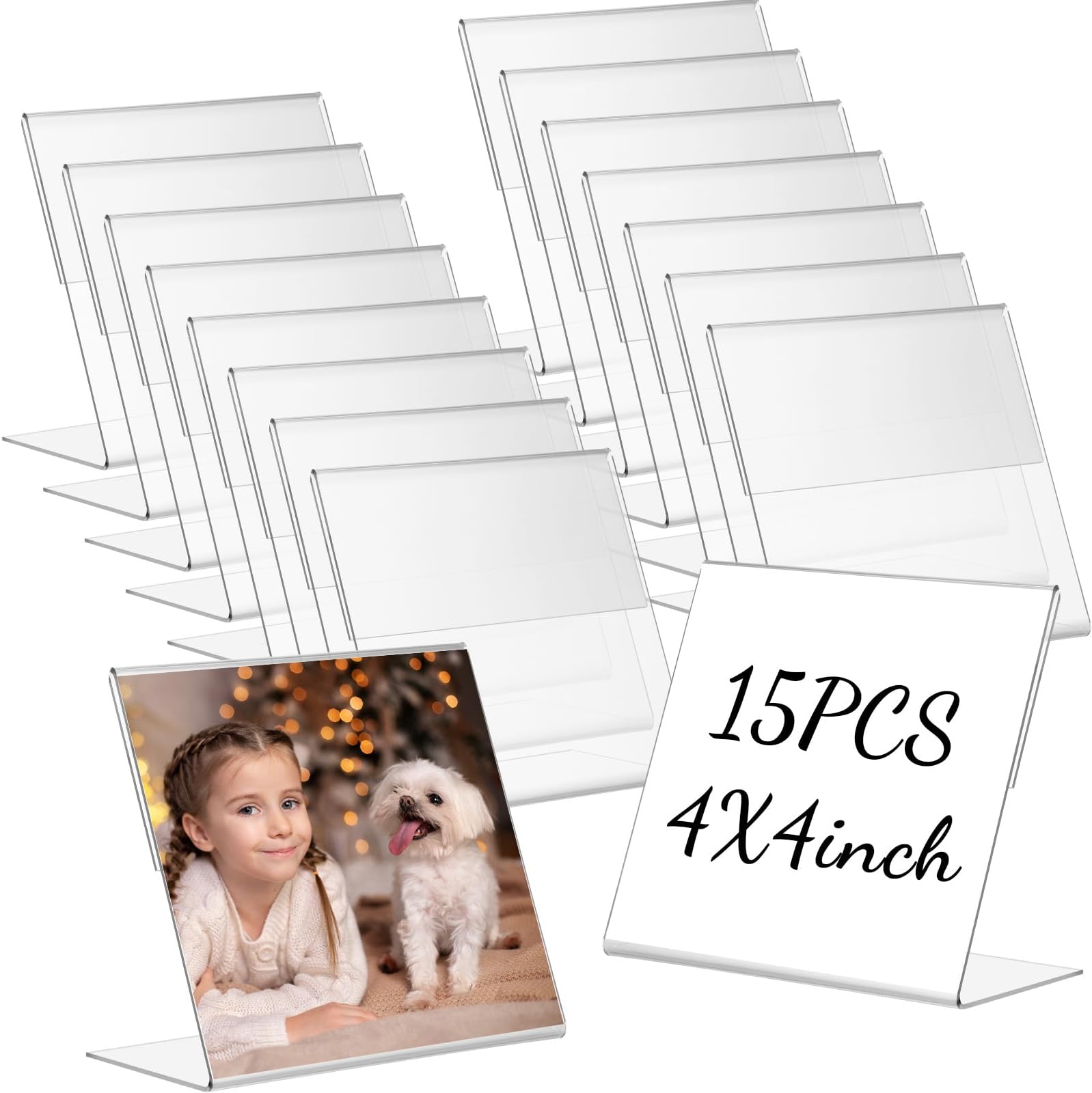 Amazon.com - Soaoo 30 Pcs Acrylic Photo Frames 4 x 4 Inch Clear Picture ...