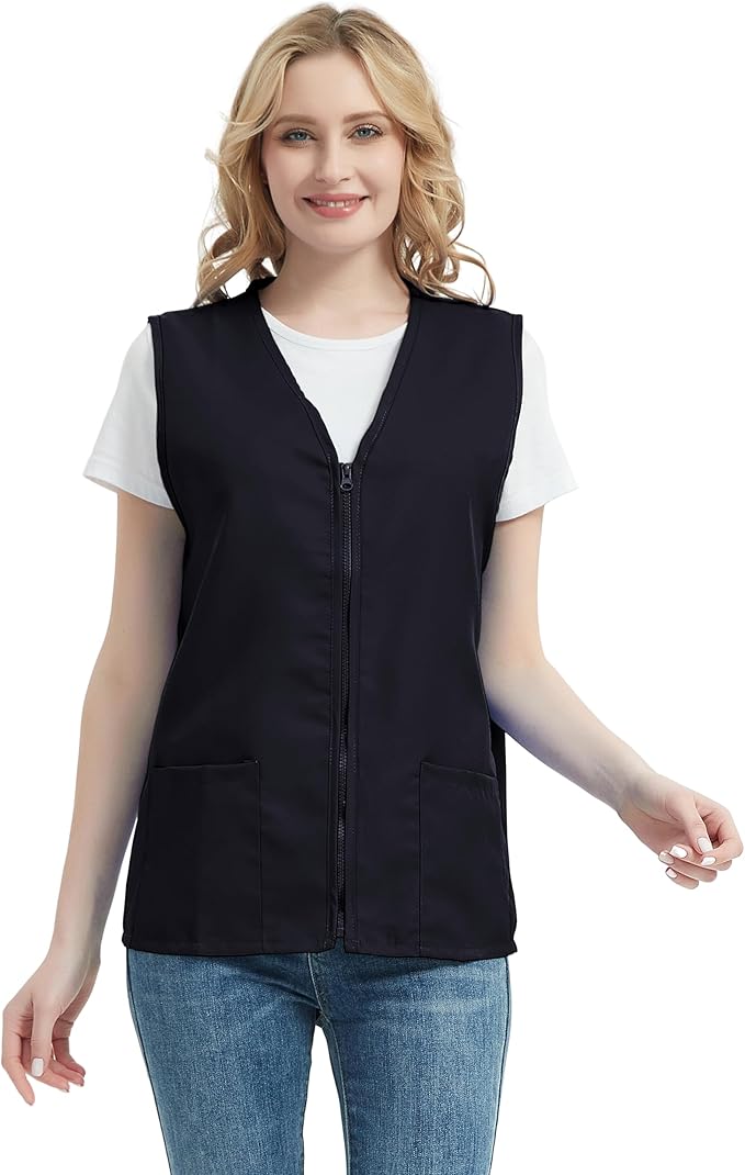 TopTie Adult Volunteer Activity Vest Supermarket Uniform Vests Clerk ...