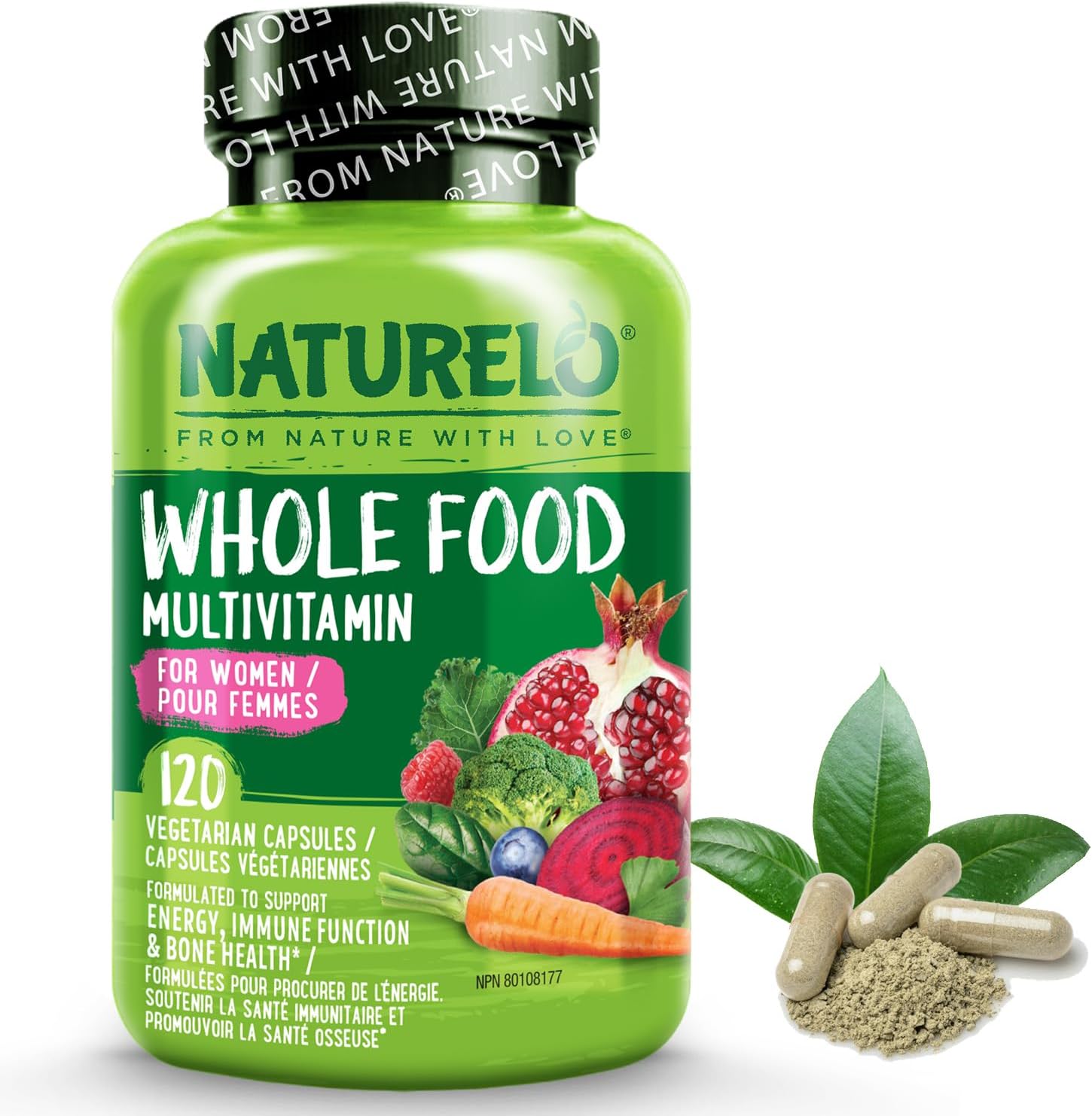 NATURELO Whole Food Multivitamin for Women - with Vitamins, Minerals ...