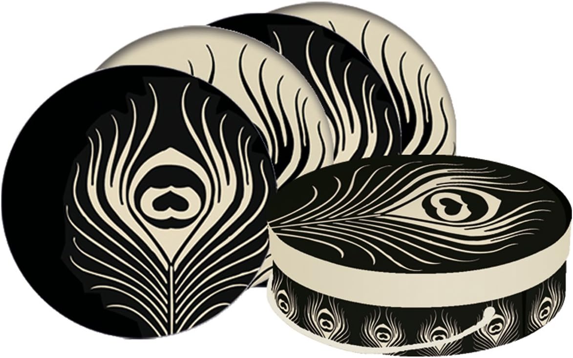 Amazon.com | Paperproducts Design Quill Dessert Plate, Set of 4 ...