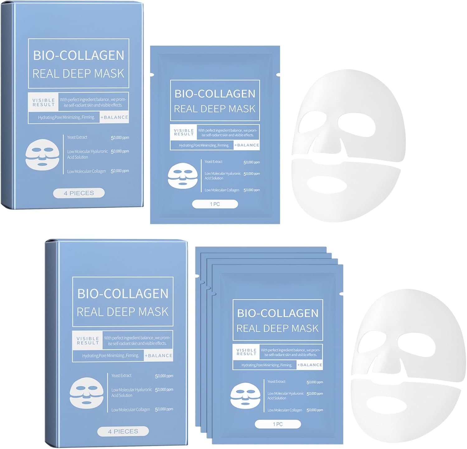 2Pack Biodance Collagen Mask, Biodance Real Deep Mask, Biodance ...