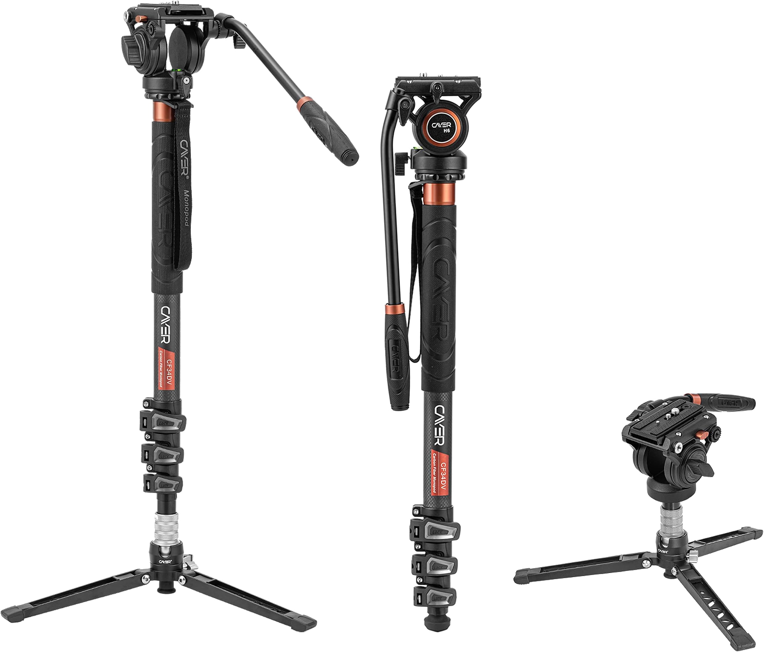 Amazon.com : Professional Video Monopod Kit-INNOREL VM70K Including CNC ...