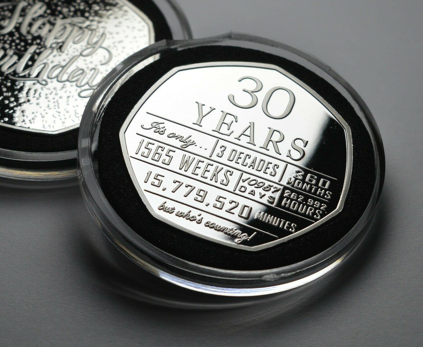 The Commemorative Coin Company 30th Birthday .999 Silver Commemorative ...