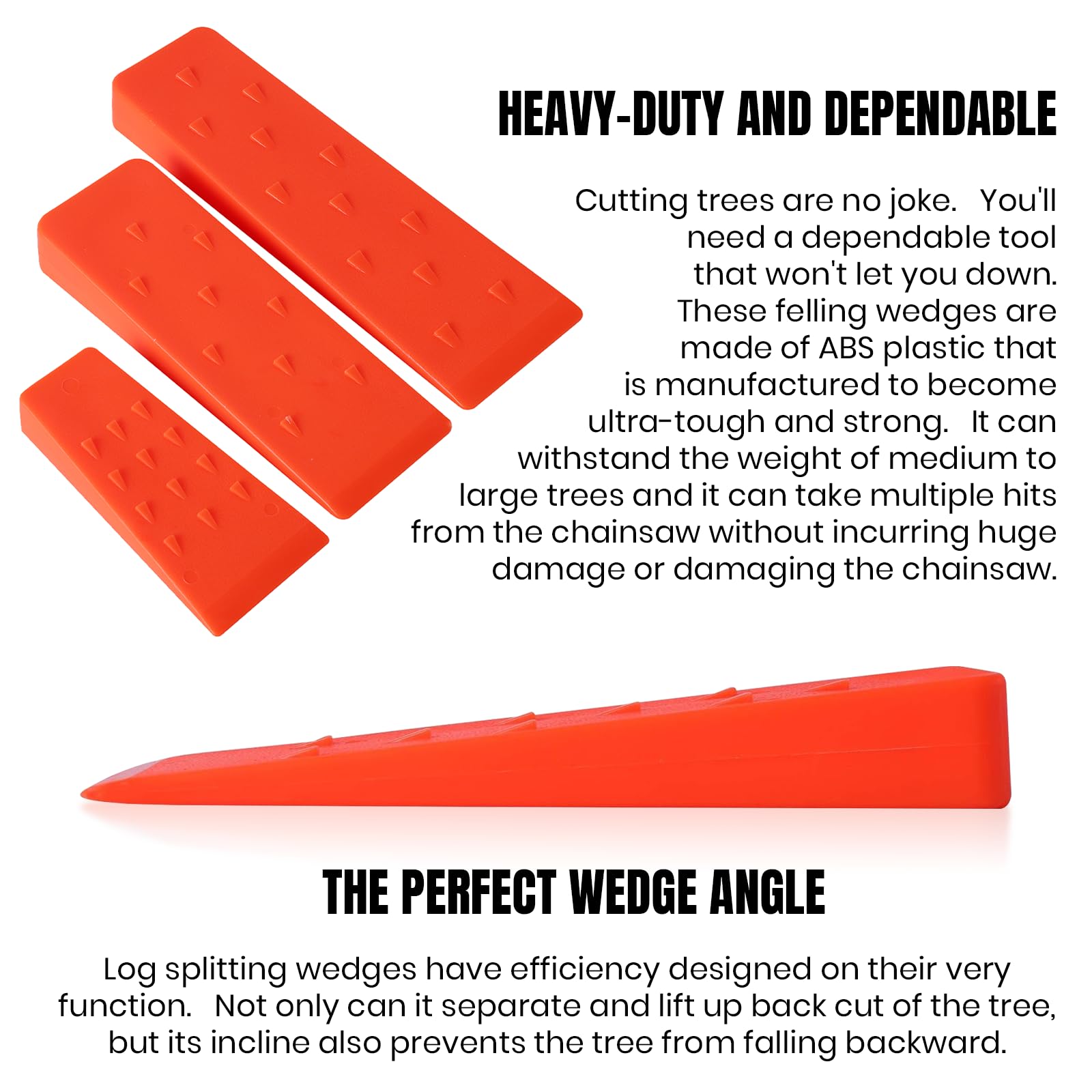 Snapklik.com : 6 Pack Tree Felling Wedges