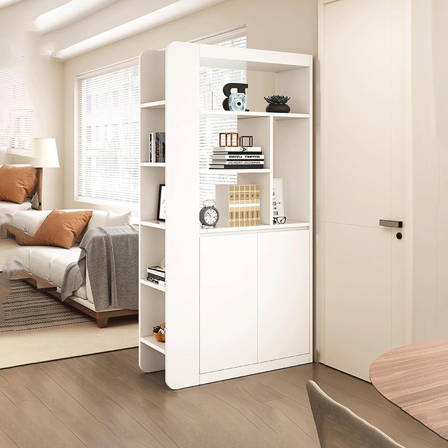 Amazon.com: Modern Shoe Cabinet Room Divider with Open Shelves, Multi ...