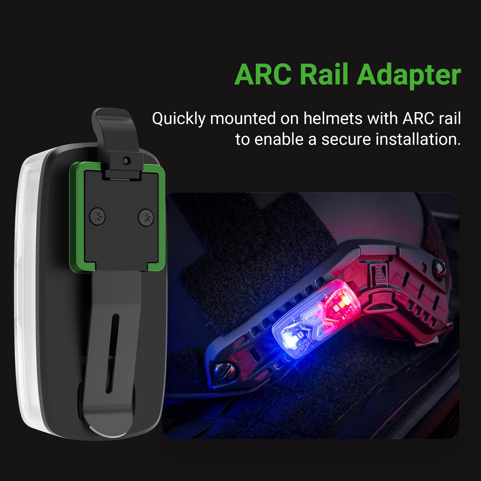 Snapklik.com : Personal LED Safety Light Hands-Free Mountable Red Blue ...