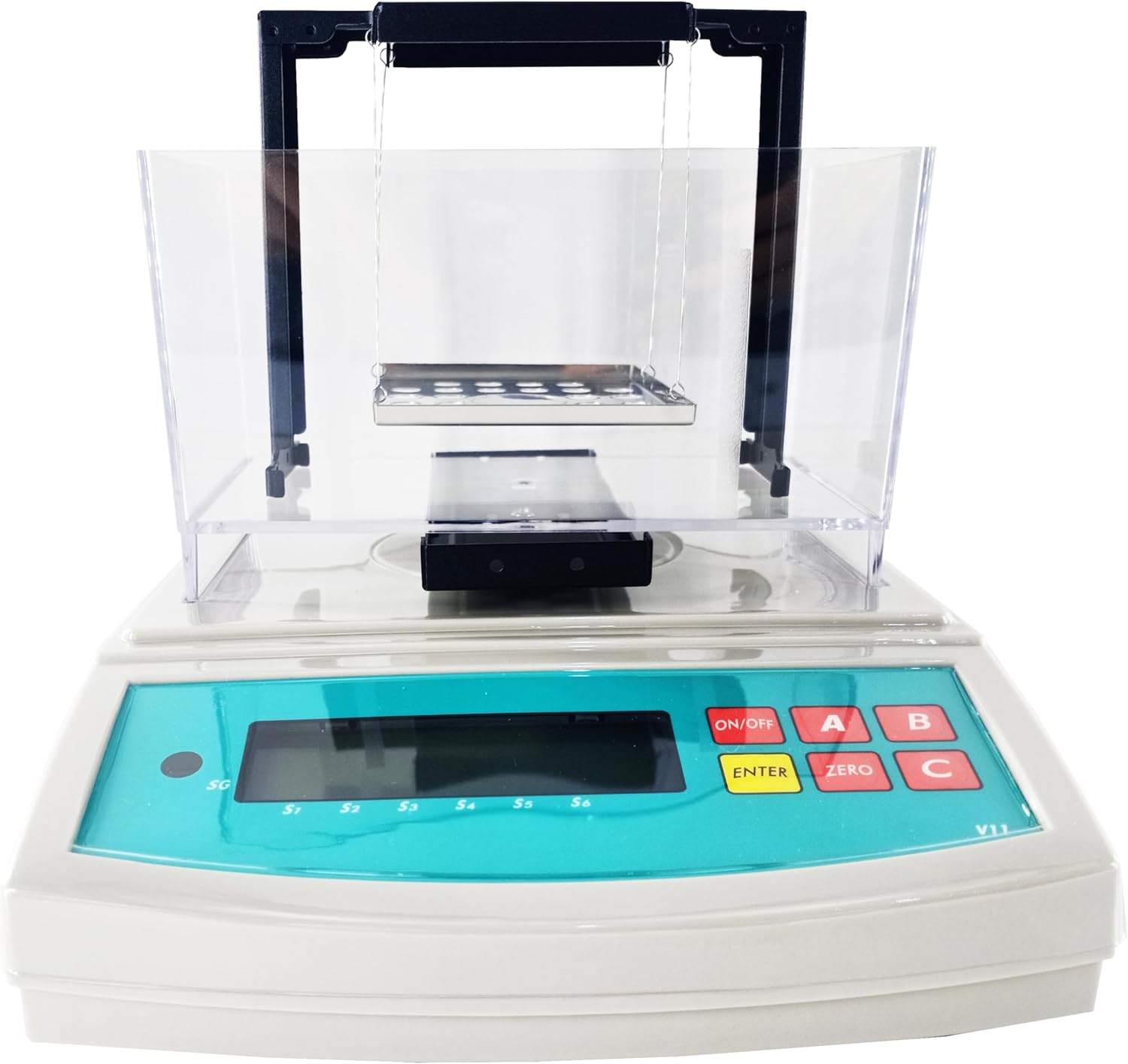 HFBTE DE-200 Solid Density Meter Gauge Plastic Rubber Densitometer 0. ...