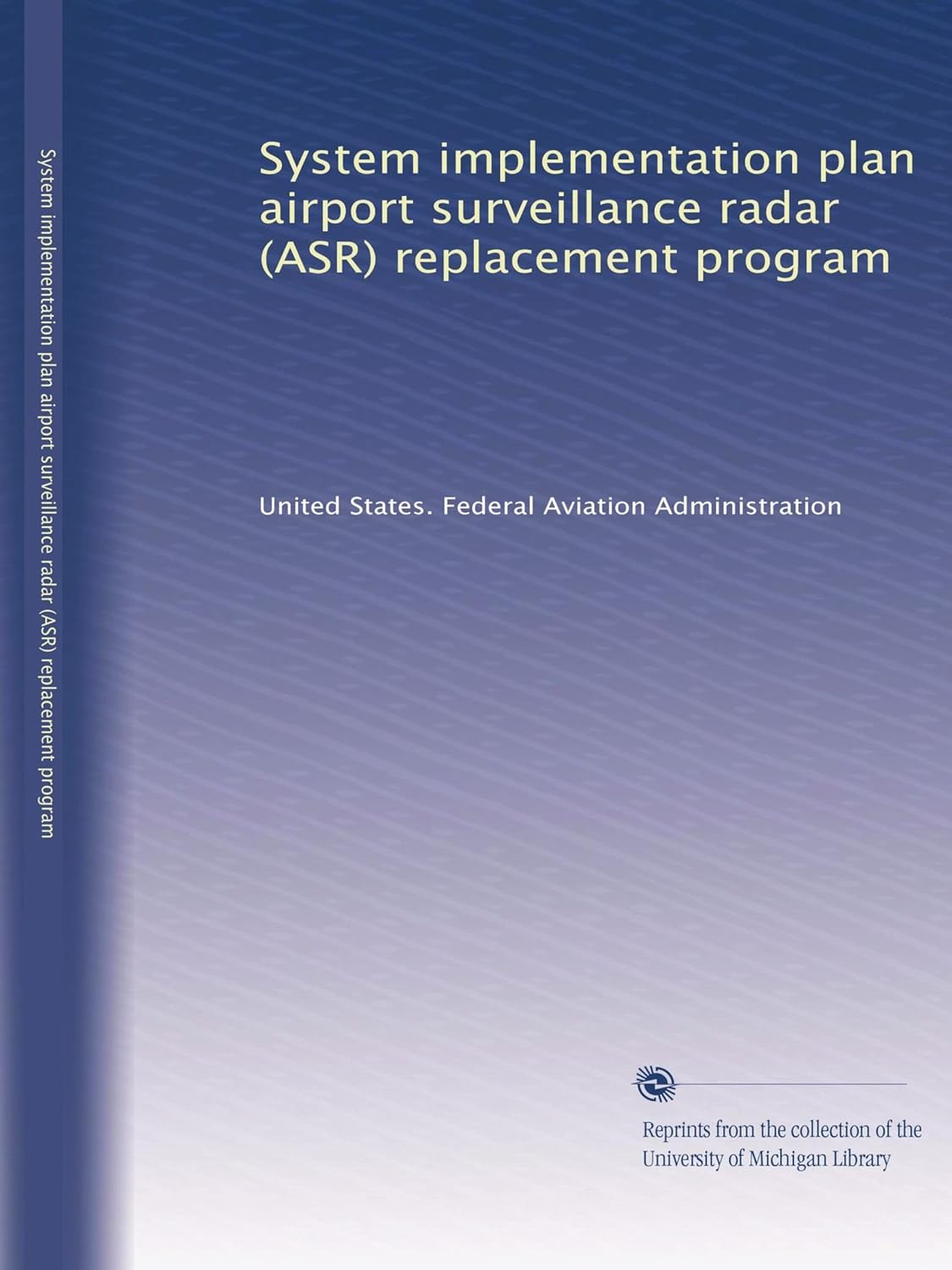 Amazon.co.jp: System implementation plan airport surveillance radar ...