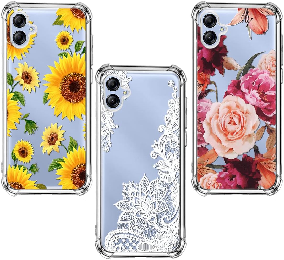 Amazon.com: (3-Pack) for Samsung Galaxy A04e Case, Soft Clear TPU ...