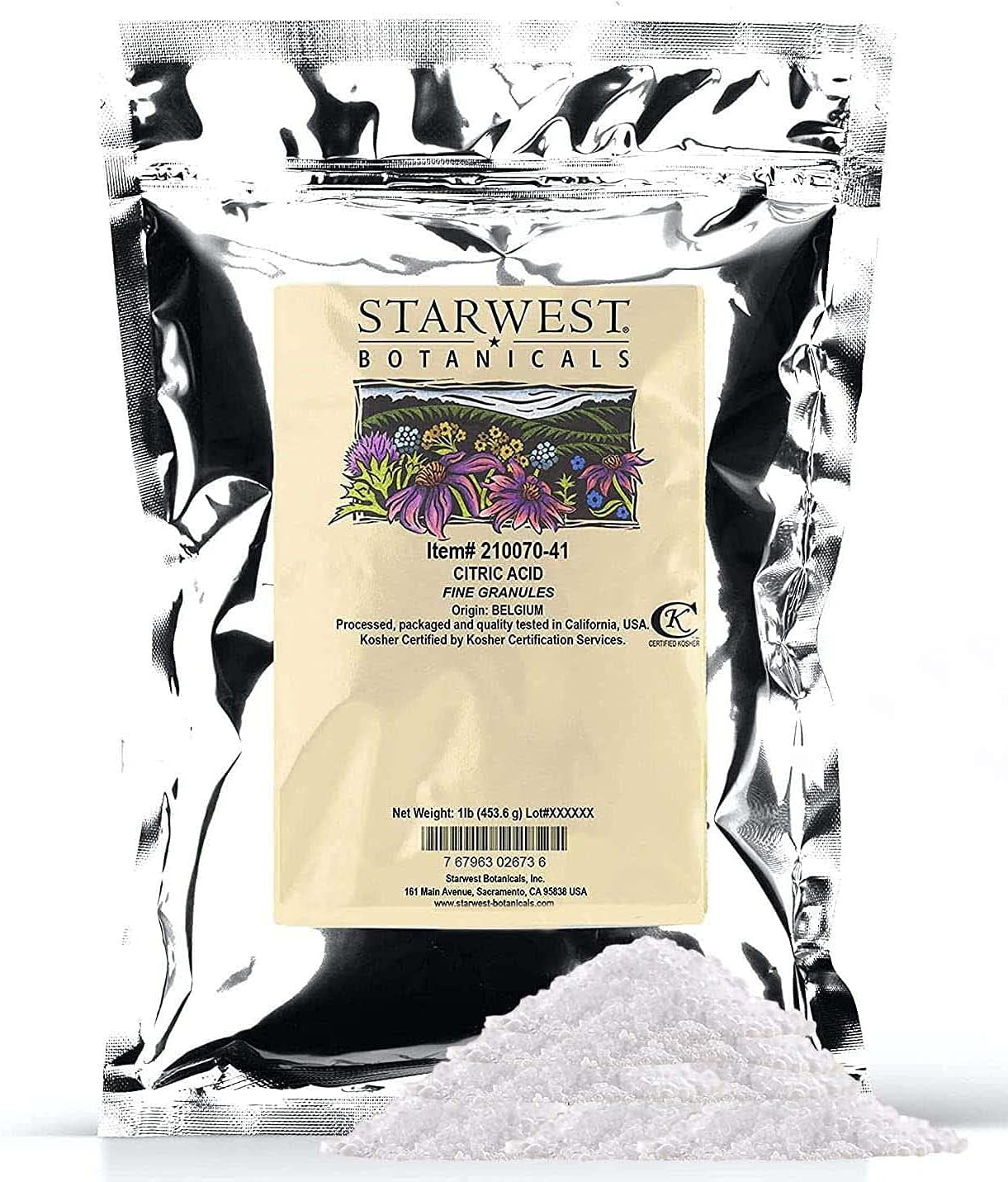 Amazon.com: Citric Acid - 100% Pure, 1 lb,(Starwest Botanicals ...