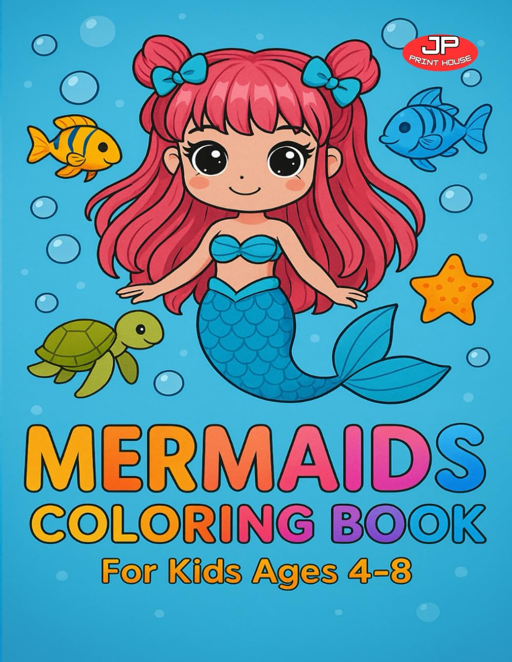 Mermaid Coloring Book for Kids Ages 4-8: Perfect Gift for Little ...