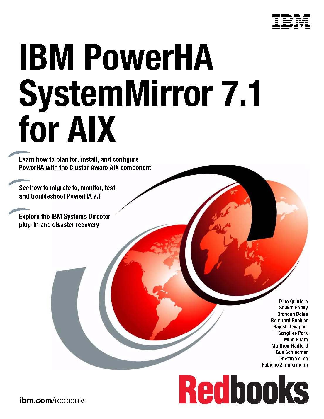 IBM Powerha Systemmirror 7.1 for Aix: IBM Redbooks: 9780738435121 ...
