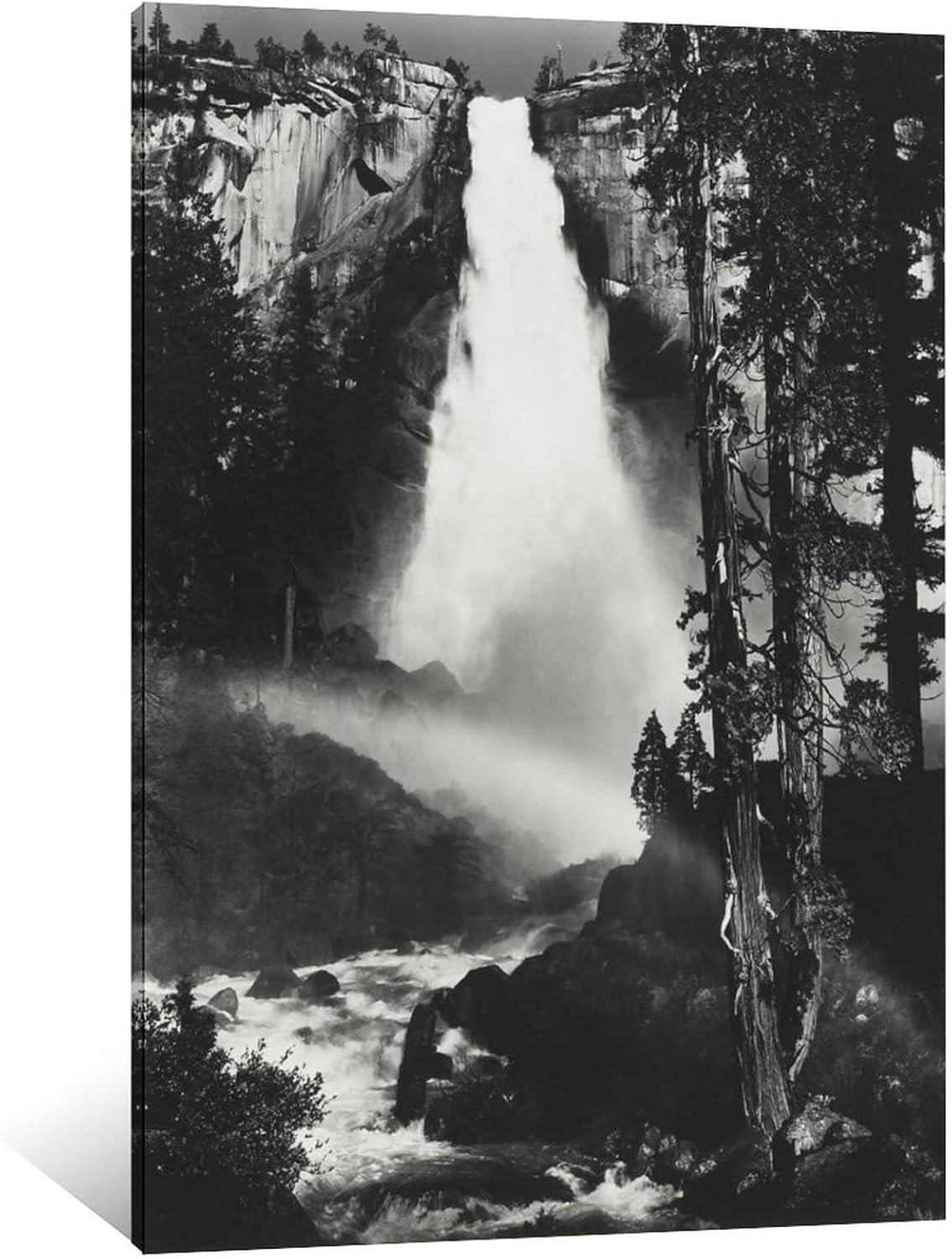 Amazon.com: Ansel Adams - Nevada Fall, Rainbow, Yosemite, Ca. 1947 ...