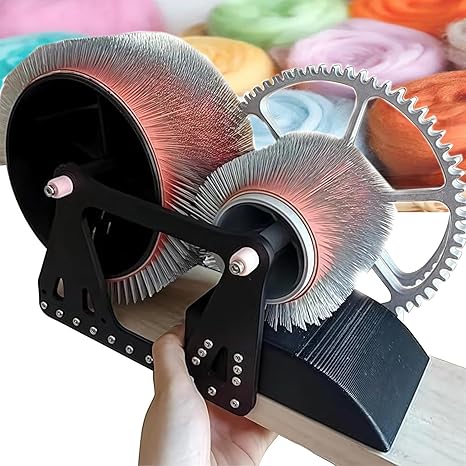 Amazon.com: hocvseo Manual Wool Carding Machine, Wool Felt Drum Carder ...