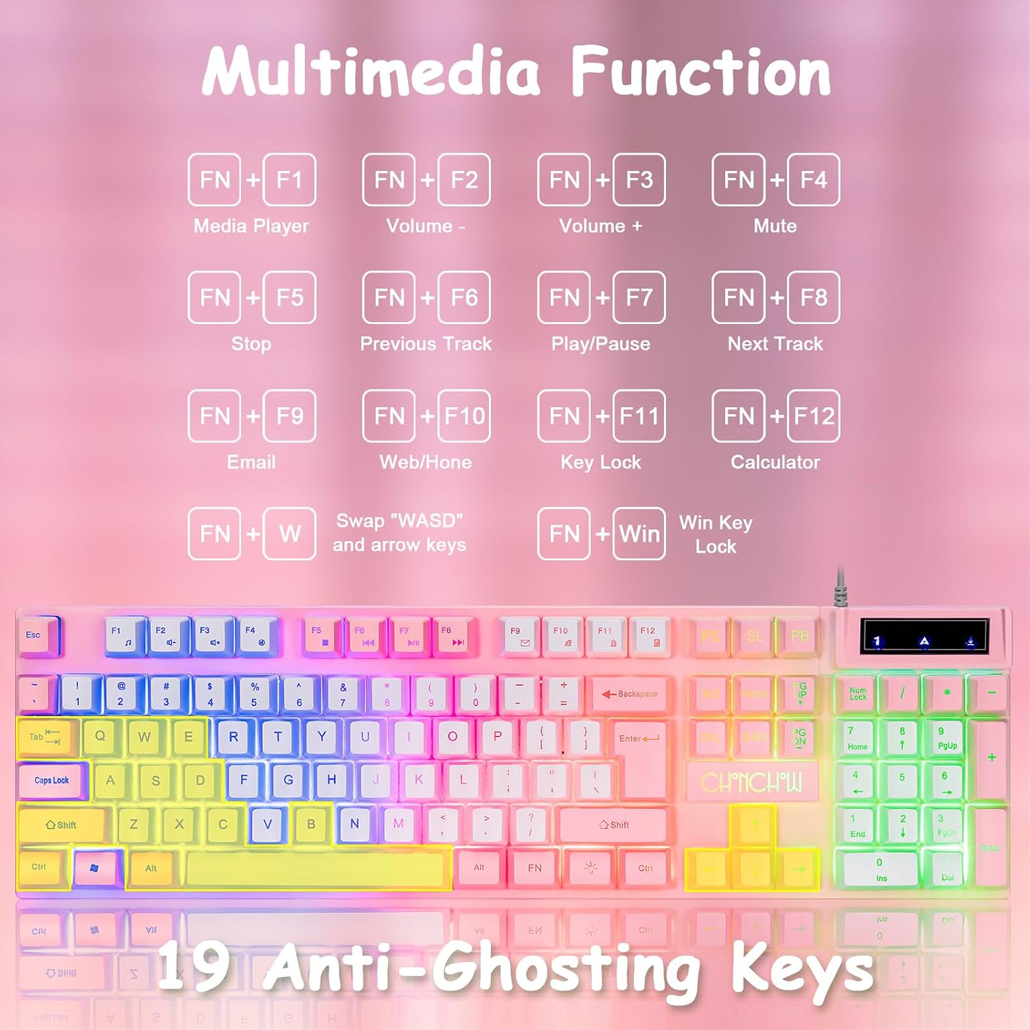CHONCHOW Wired Keyboard and Mouse Combo User Manual