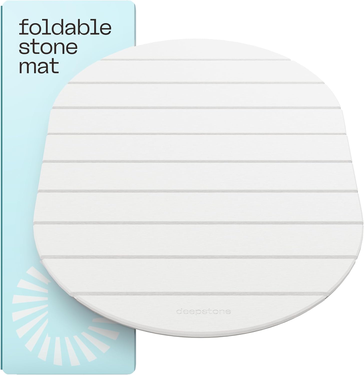 Amazon.com: Foldable Stone Bath Mat Large - 24’’ x 15’’ Natural ...