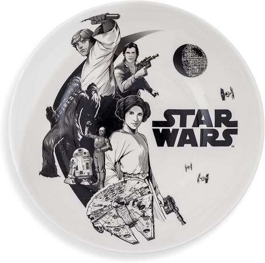 Amazon.com | STAR WARS Collage 9-Inch Large Ceramic Coupe Dinner Bowl ...