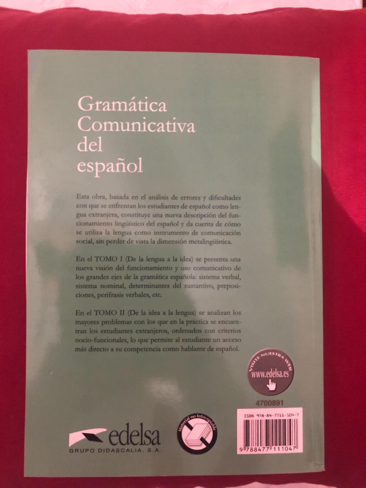 Gramática comunicativa del español. Per le Scuole superiori (Vol. 1 ...