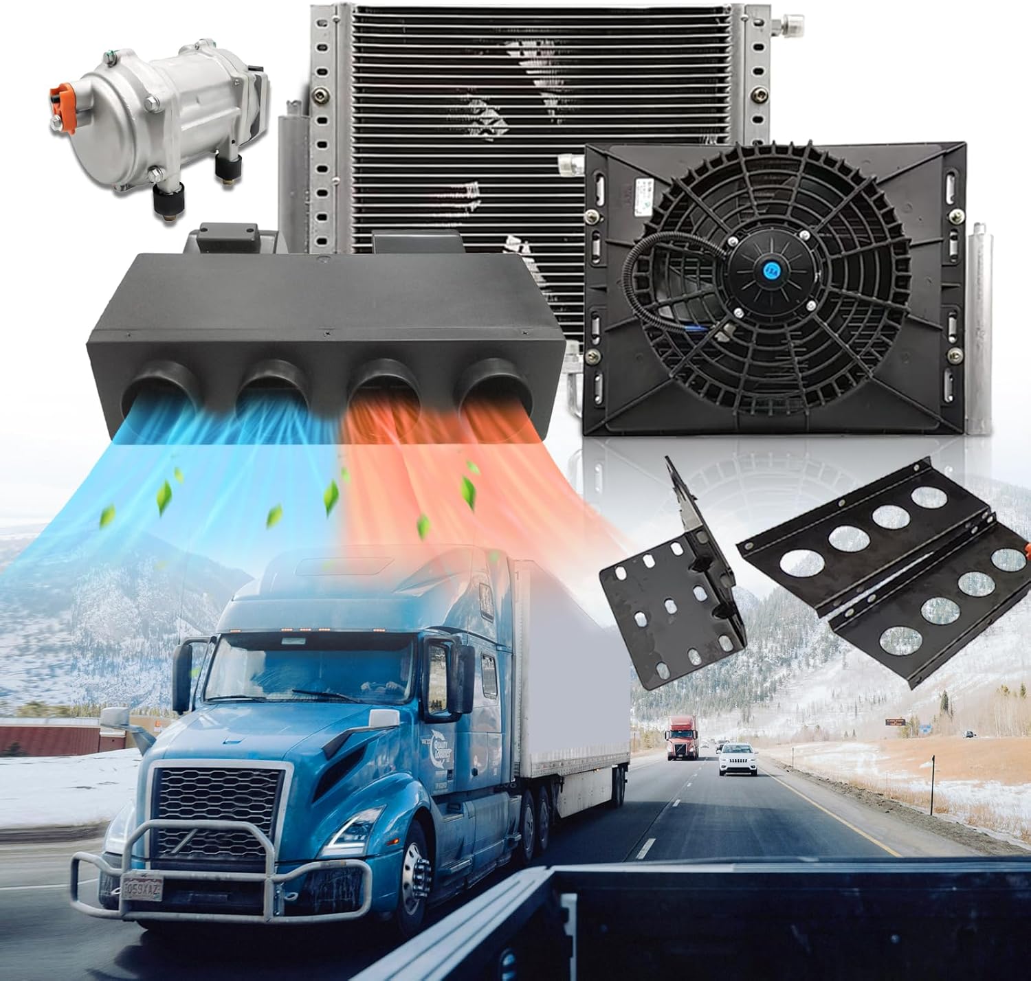 Amazon.com: 12V UnderDash Air Conditioner Heater Combo 10000 BTU ...