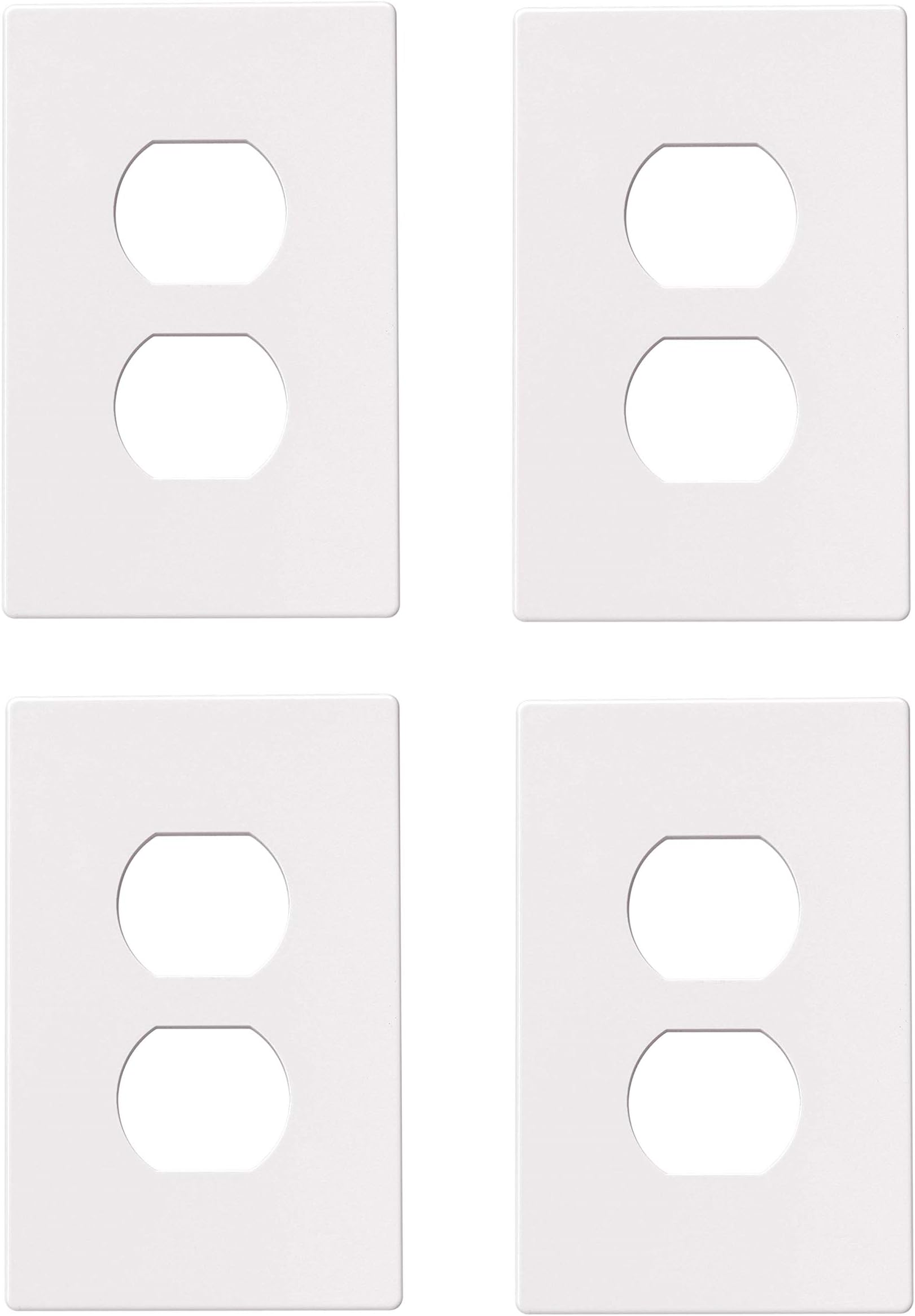 Eaton PJS8W Polycarbonate 1-Gang Screwless Duplex Receptacle Mid Size ...