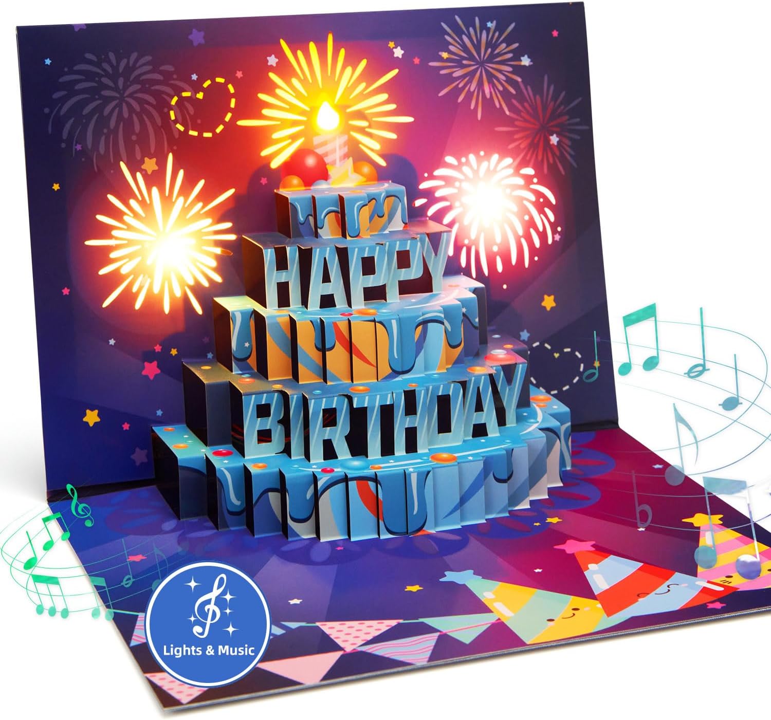 Amazon.com : APOTODITO Musical Birthday Cards, 3D Pop Up Card with ...