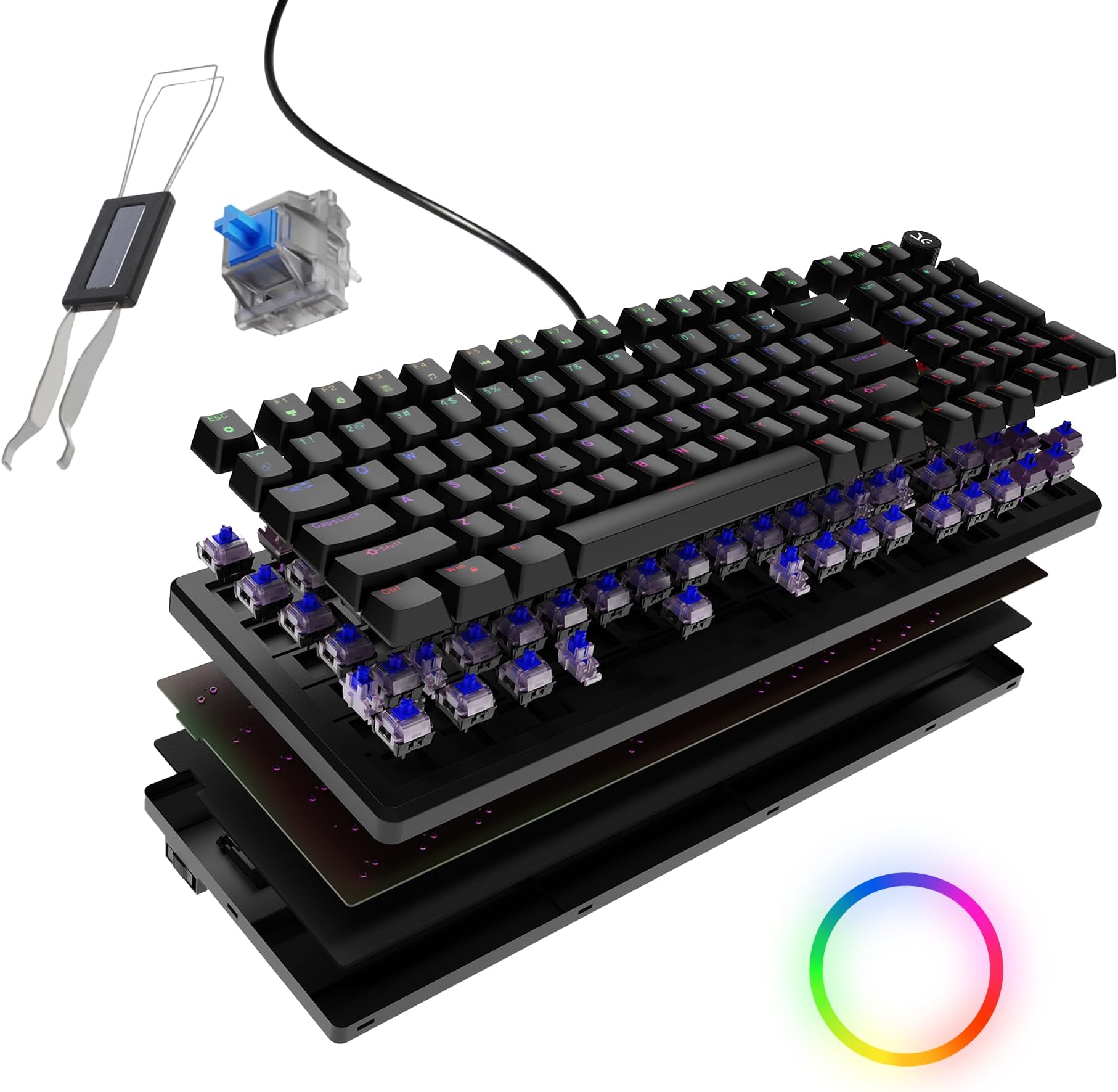 Amazon.in: Buy Kreo Hive Wired Full Size RGB Backlight Gaming ...