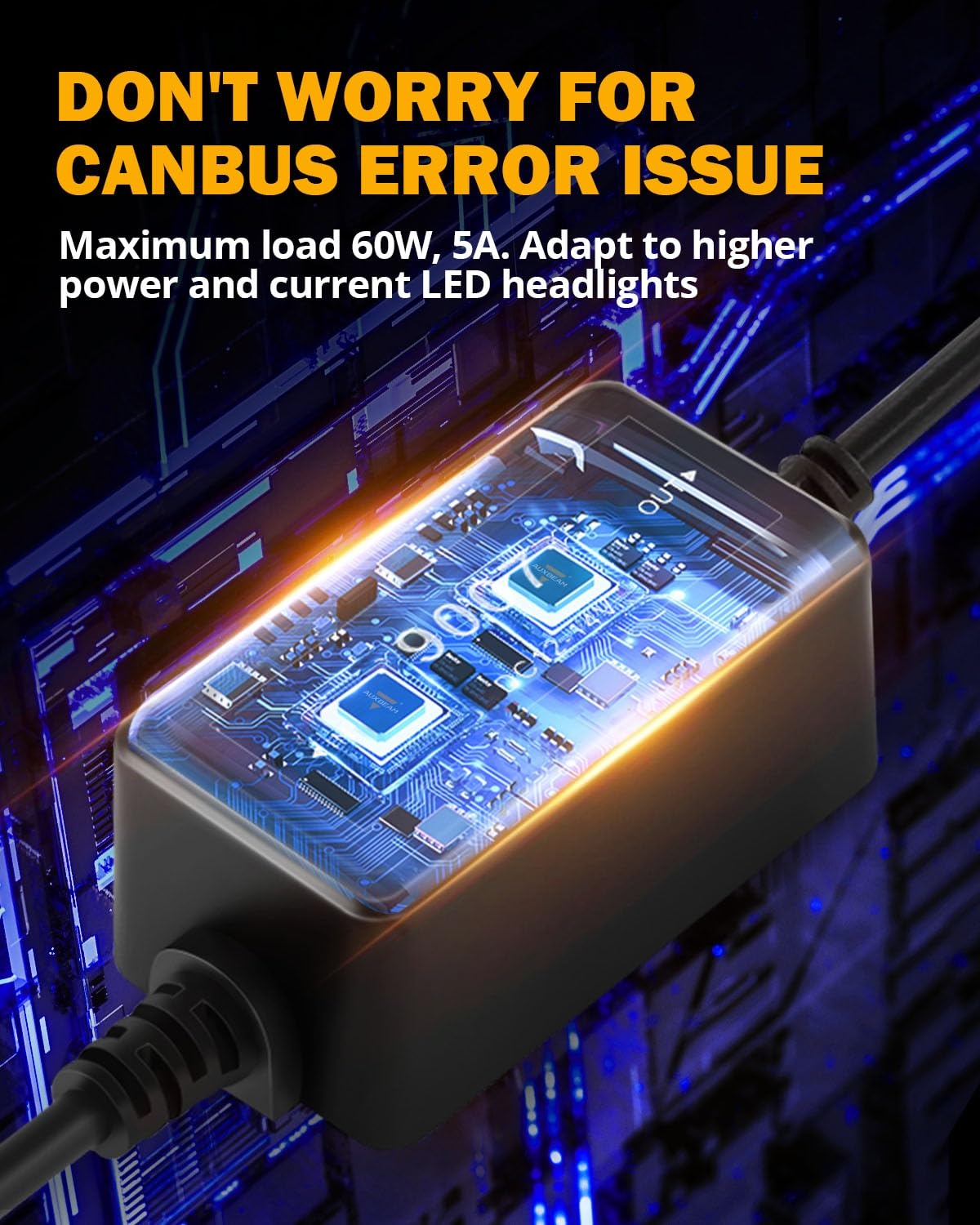 Snapklik.com : 9007 HB5 Load Resistors, Fix LED Conversion Flickering ...