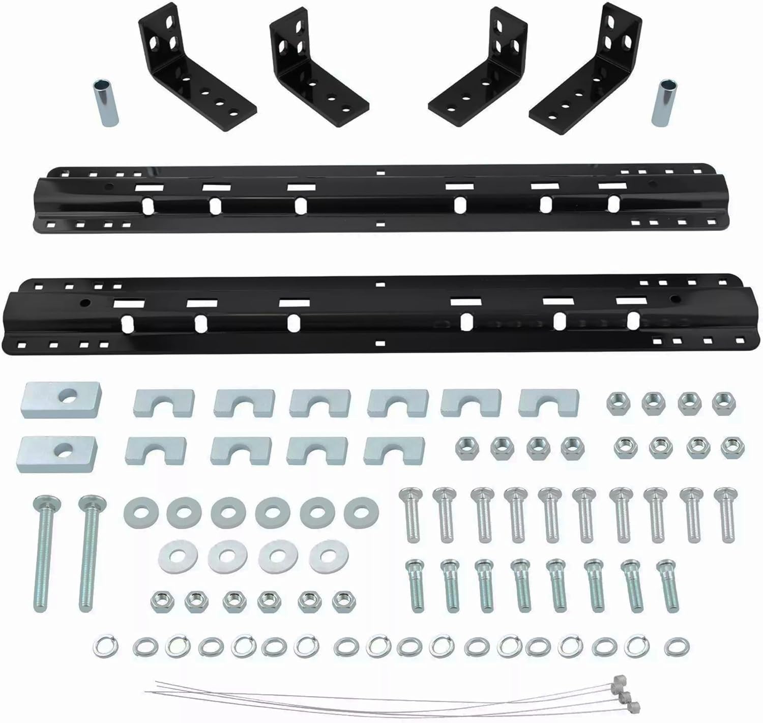 Amazon.com: PartsFlow 20k 5th Fifth Wheel Mounting Rail Kit Trailer ...