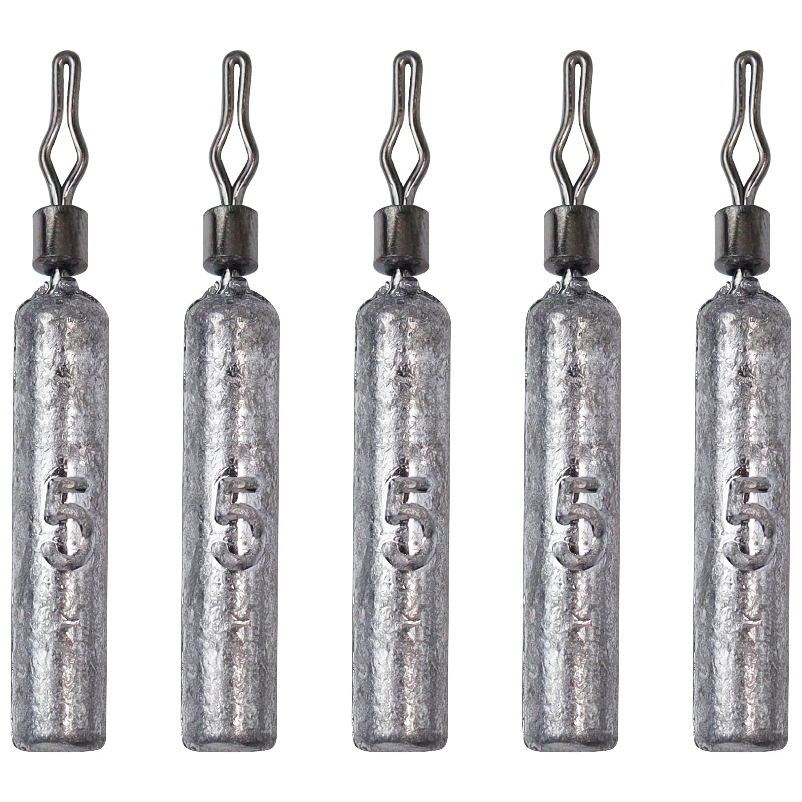 Amazon.com : MAFIMOEA 10-25 pcs Lead Drop Shot Weights Skinny Pencil ...